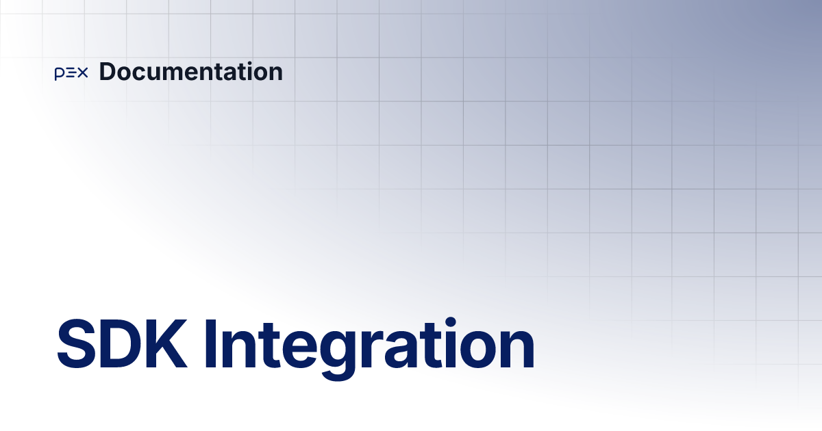 SDK Integration | Documentation